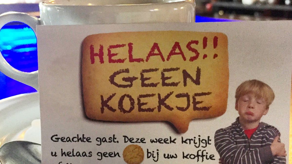 Een week zonder koekje bij de koffie - L1