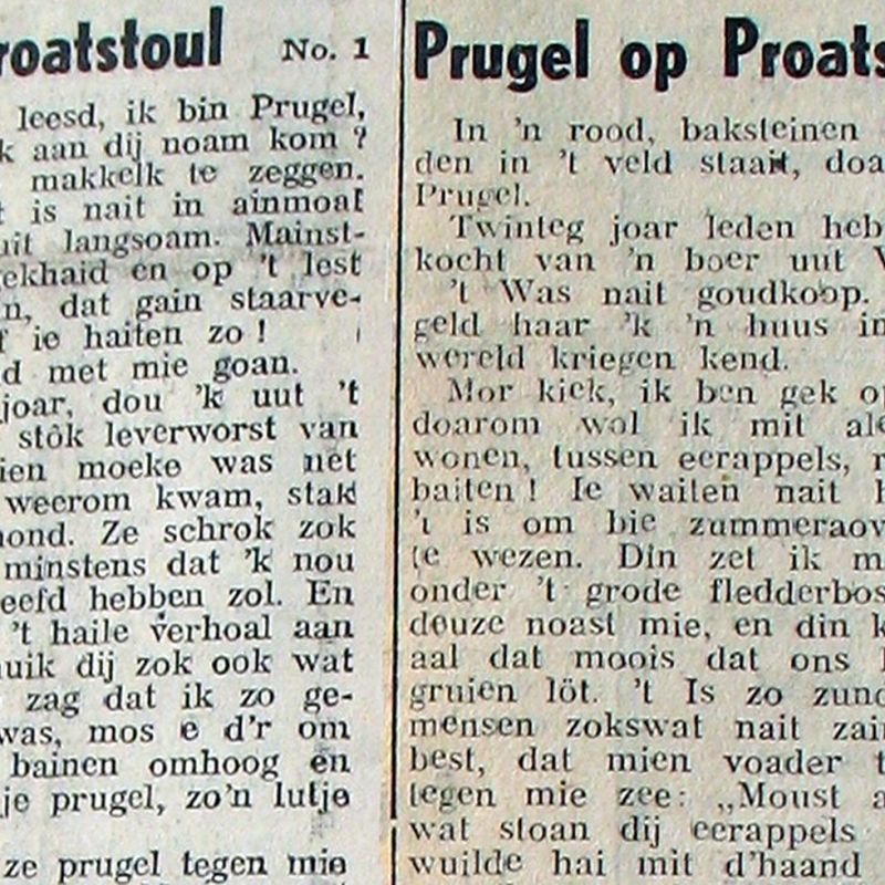 Vroag&Antwoord: Prugel en andere bengels - RTV Noord