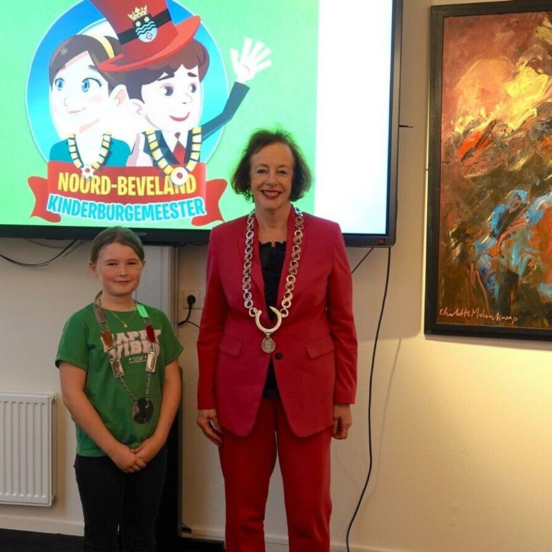 Noor Goossen (11) de derde kinderburgemeester van Noord-Beveland ...