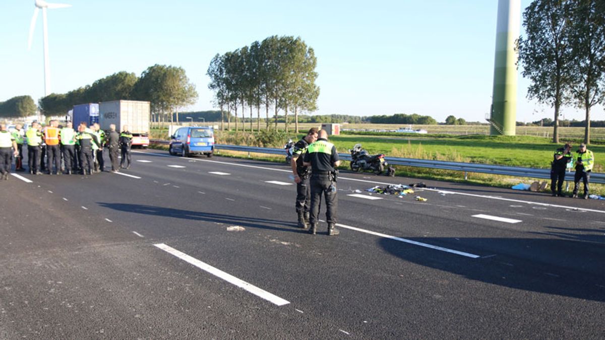 Lange files na ongeval motoragent in avondspits - Rijnmond