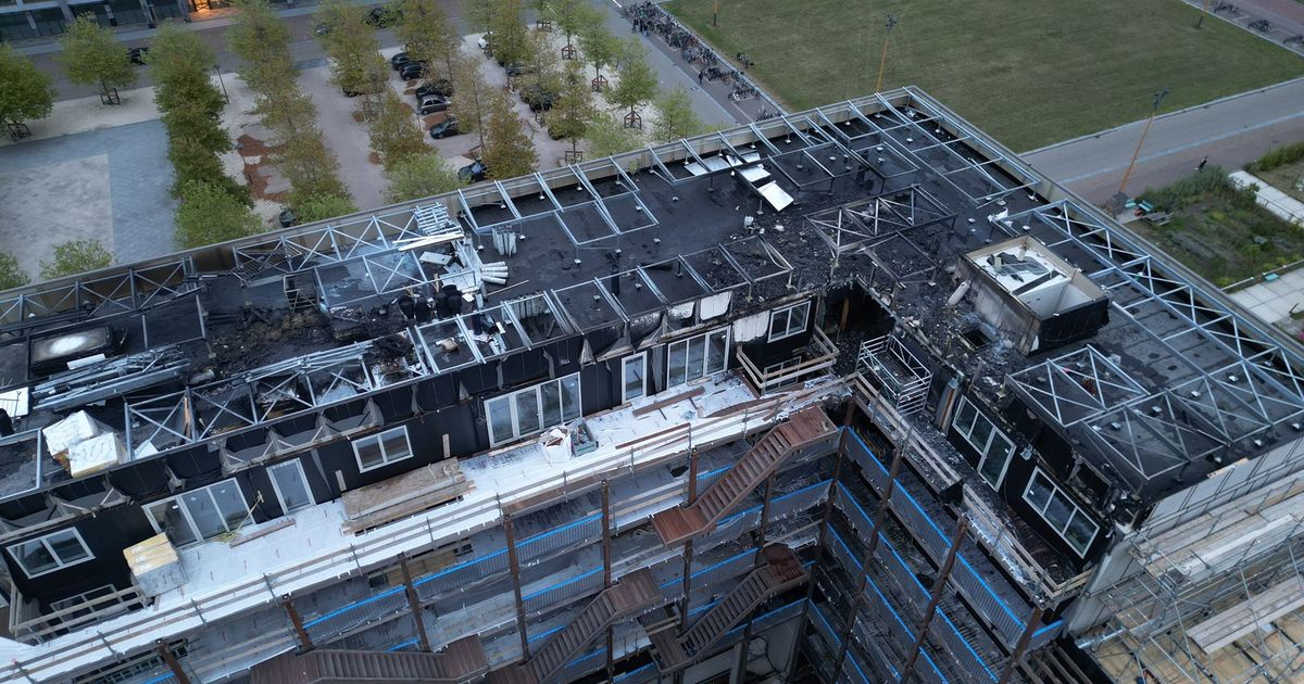 Nog weinig bekend over brand Leidsche Rijn, deel bouwplaats nog afgezet ...