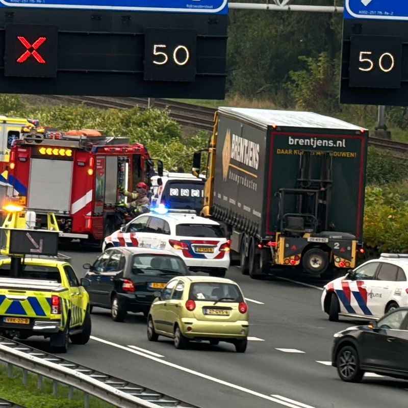 Verkeerschaos voor Maastricht door ongeval op de A2: een gewonde - L1 Nieuws