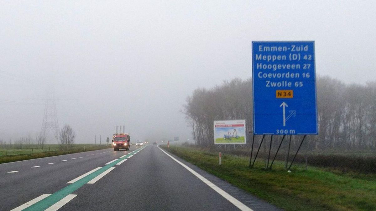 N34 tussen Emmen en Borger een van de gevaarlijkste N-wegen van ...