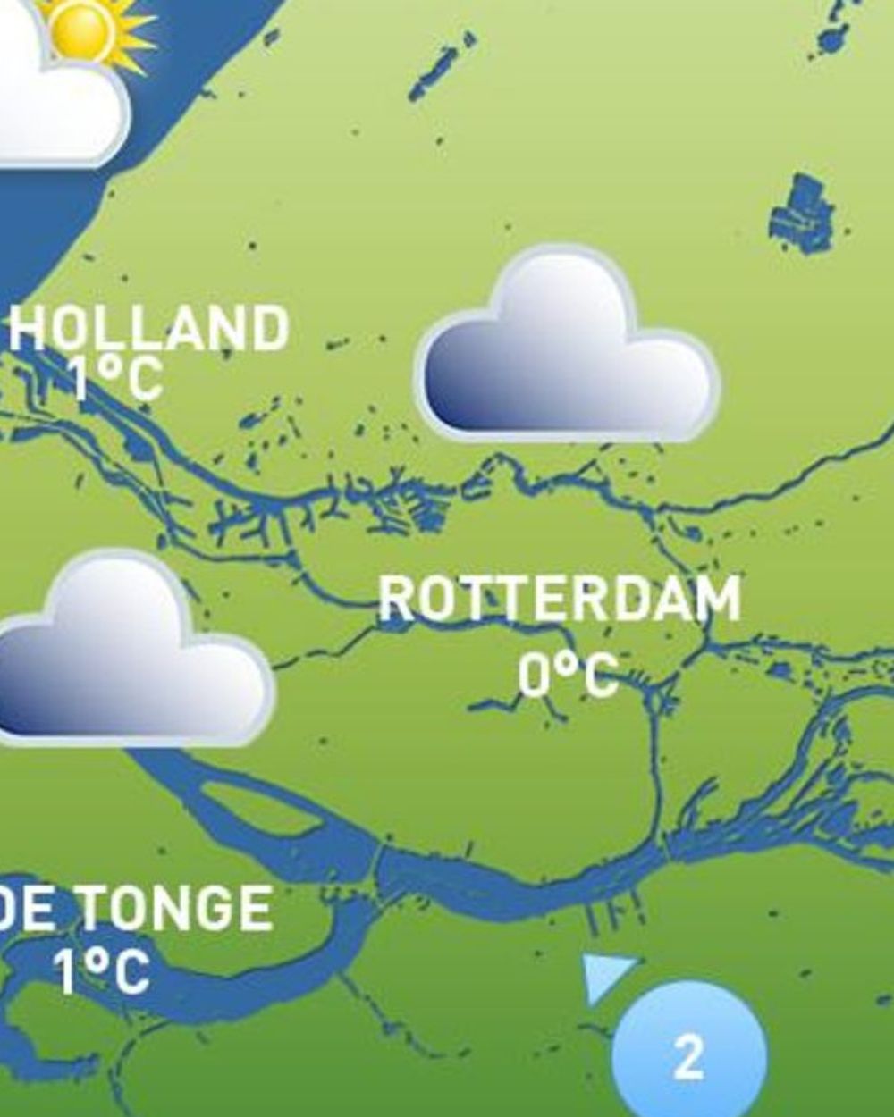Het weer van vandaag: plaatselijk glad en koud - Rijnmond