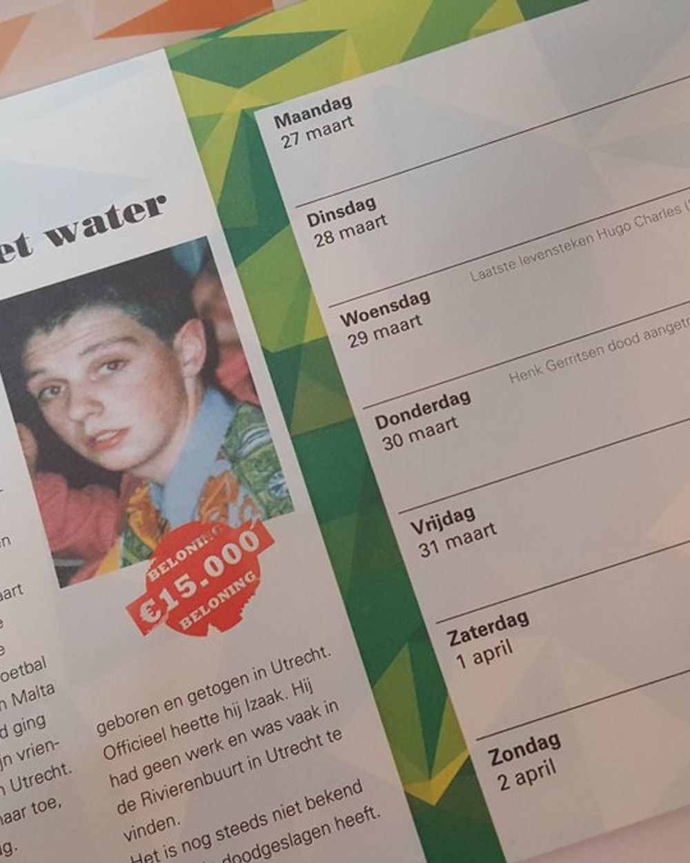 Vermoorde Caroline van Toledo en Jan Patat op Cold Casekalender - Rijnmond