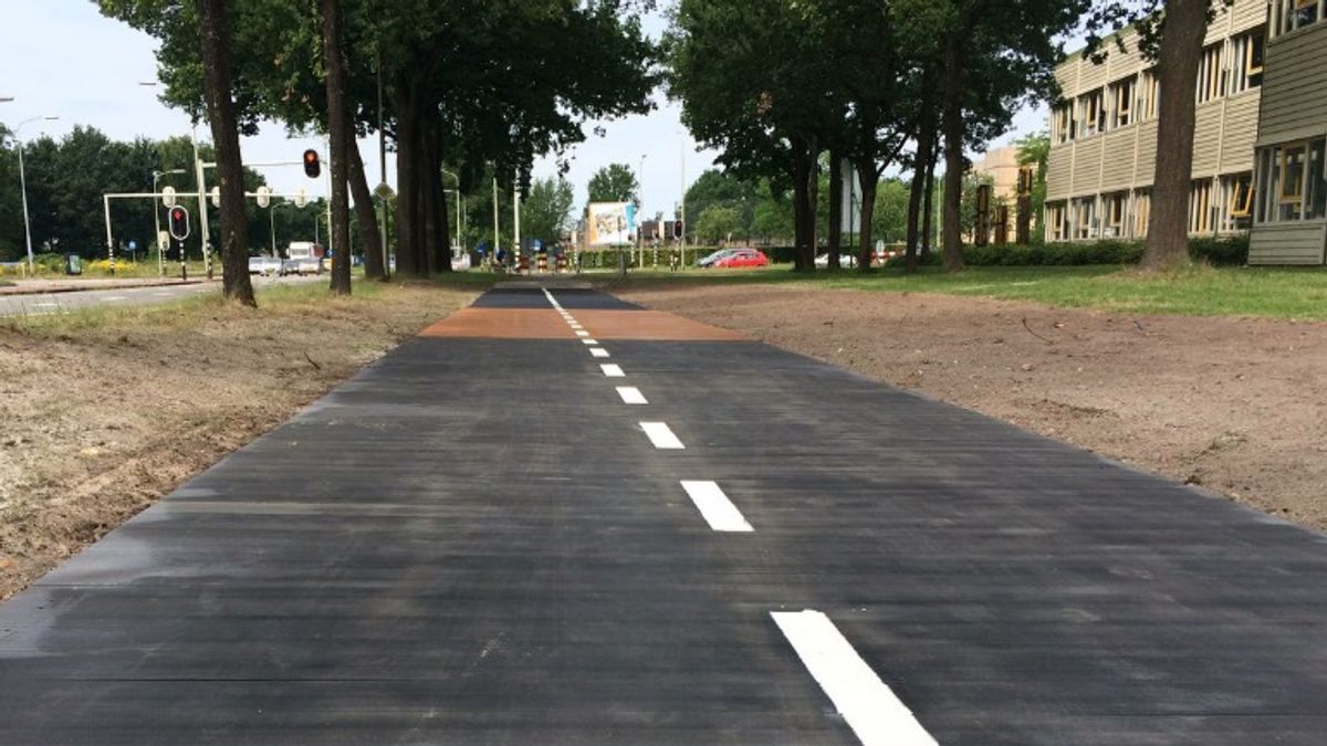 Fietsen over het eerste 'houten' fietspad van de wereld kan in Emmen ...
