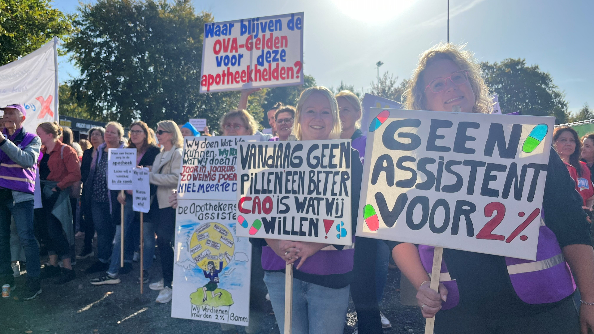 800 apothekersassistenten staken in Zeist: 'Bij de Gamma verdient een ...