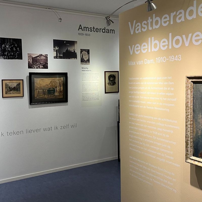 Joodse schilder Max van Dam herleeft in Elburg - Omroep Gelderland
