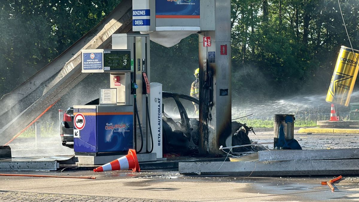 Autobrand bij tankstation uitzonderlijk, maar een pomp kan niet ...