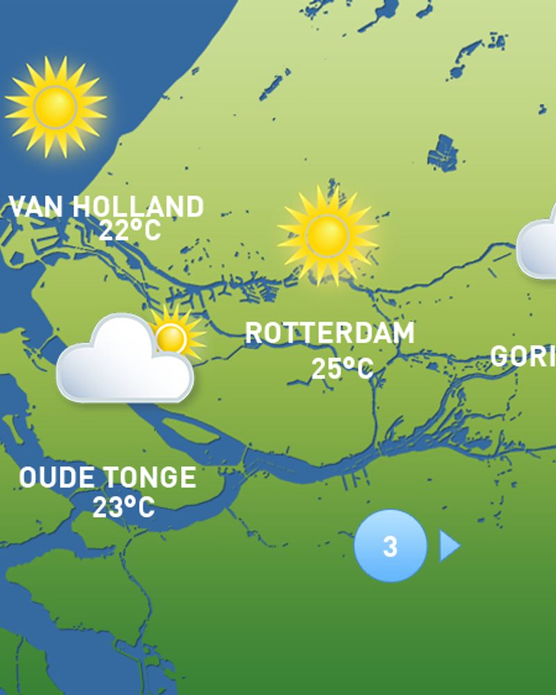Het weer van vandaag: vrij zonnig en warm - Rijnmond