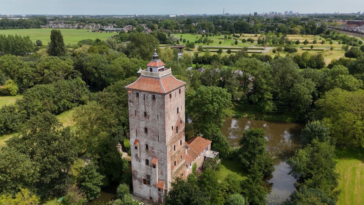 Route C over de middeleeuwse Hamtoren in Vleuten - RTV Utrecht