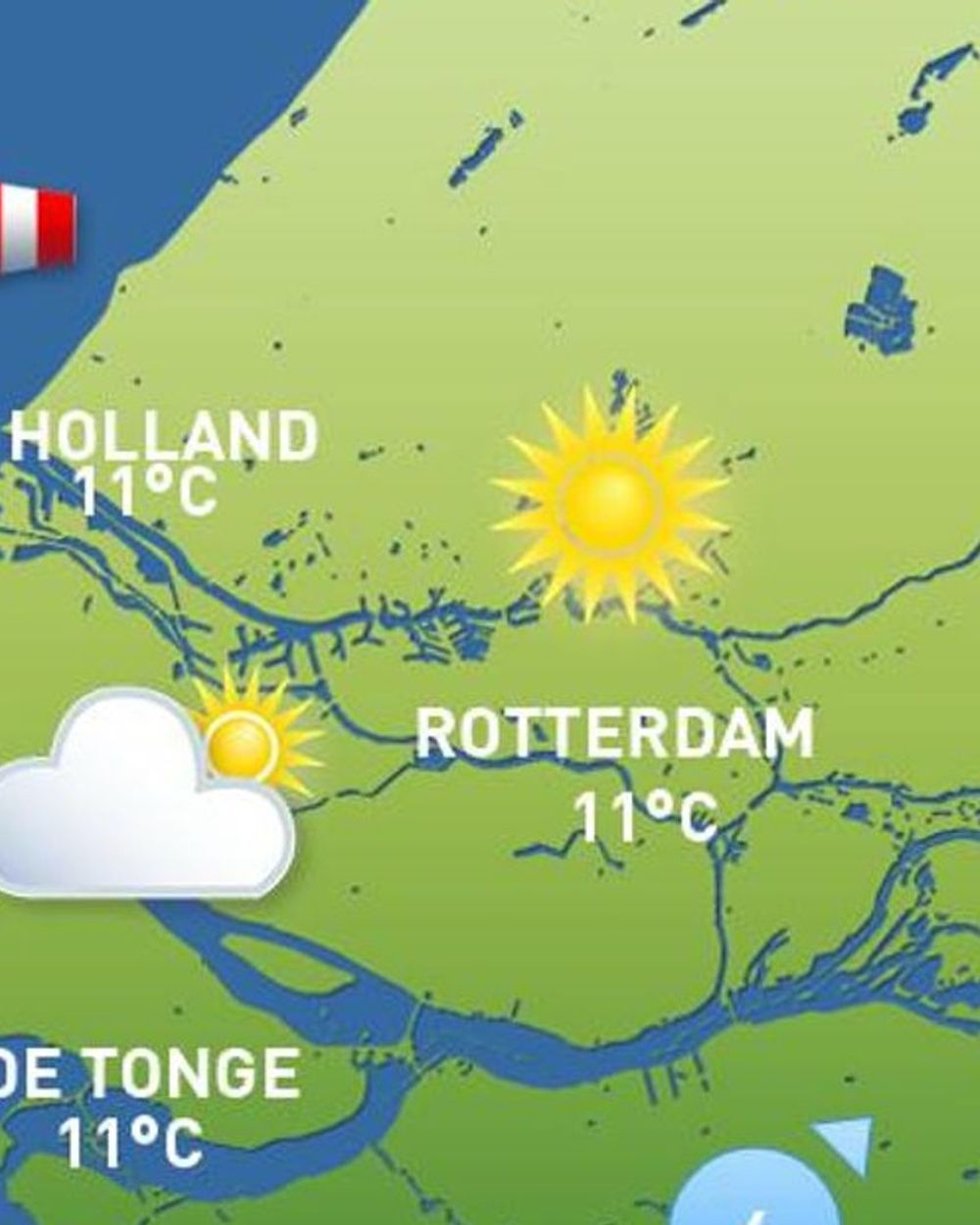 Het weer van vandaag: onstuimige ochtend met zware windstoten - Rijnmond