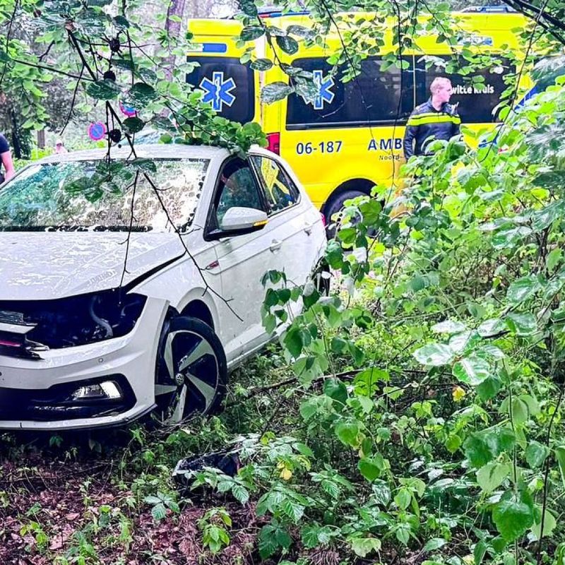 Auto botst tegen boom • bestuurder e-step zwaargewond - Omroep Gelderland