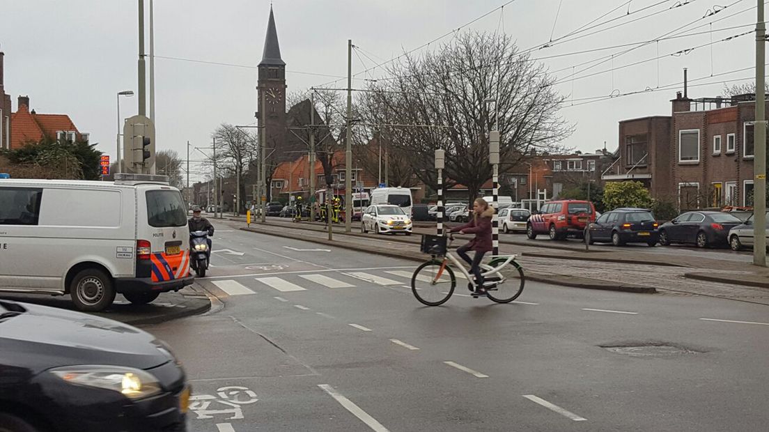 Tram 3 Den Haag rijdt om door gaslek Azaleaplein - Omroep West