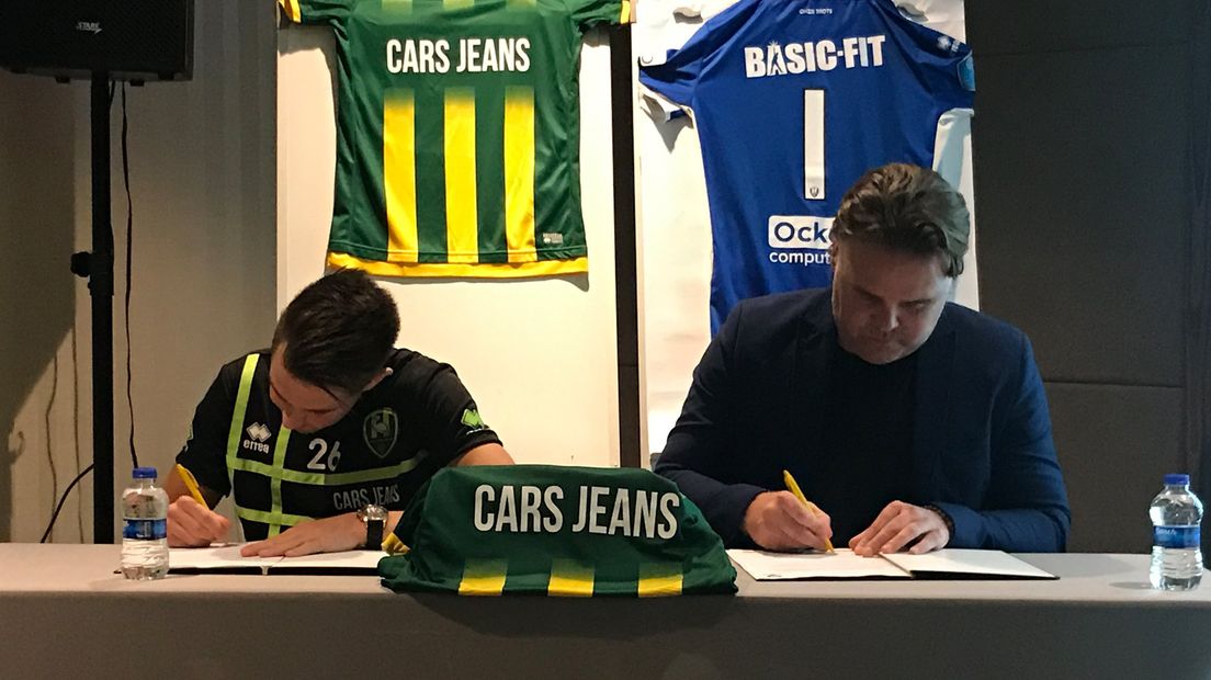 Thijmen Goppel tekent eerste profcontract bij ADO Den Haag - Omroep West