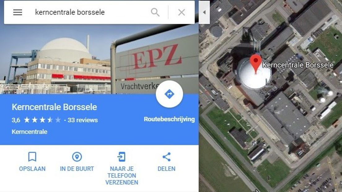 Haarscherpe luchtbeelden van kerncentrale Borssele op Google 'geen ...