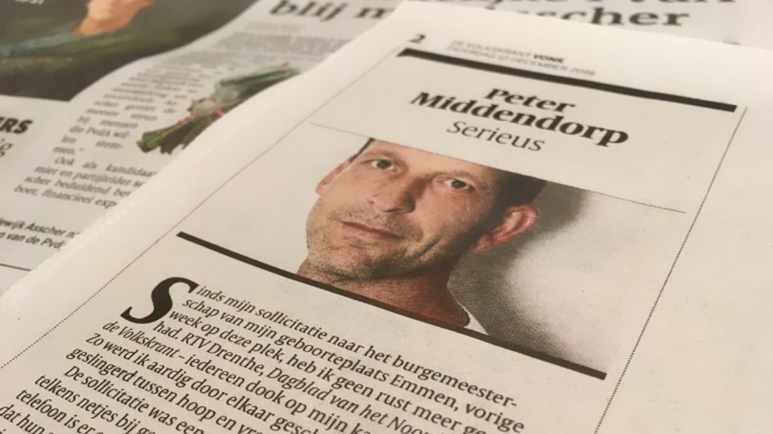 Peter Middendorp: In Emmen zijn ze nog niet van me af - RTV Drenthe
