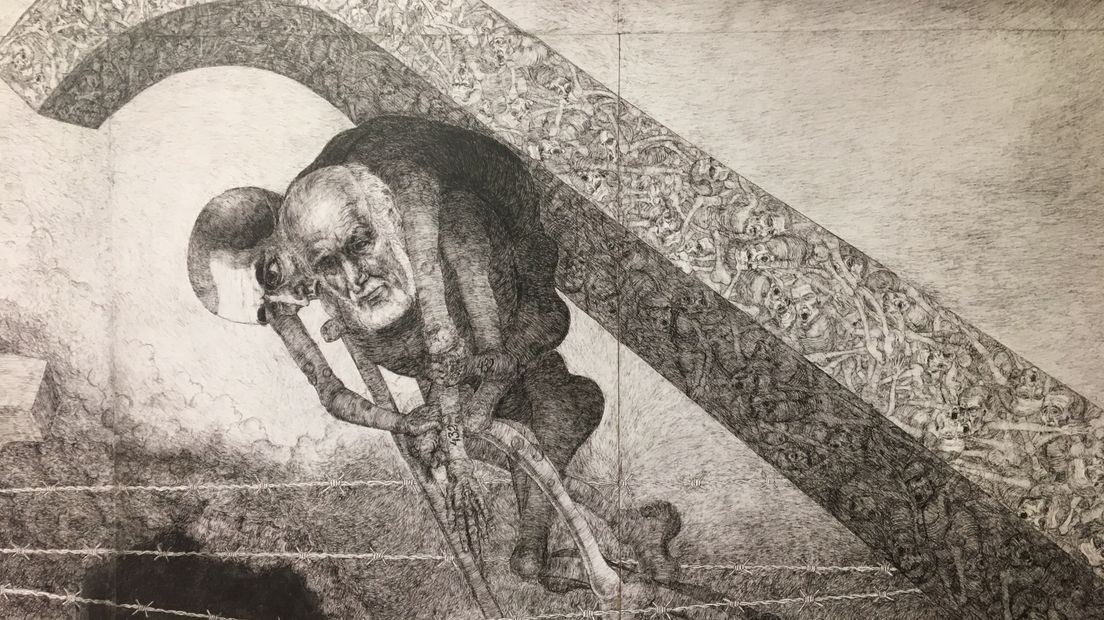 Tekeningen over 5 jaar Auschwitz te zien in Hellevoetsluis - Rijnmond