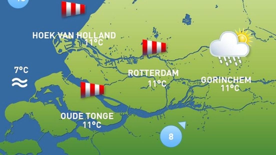 Het weer van vandaag: storm Eunice komt met gevaarlijke windstoten - Rijnmond