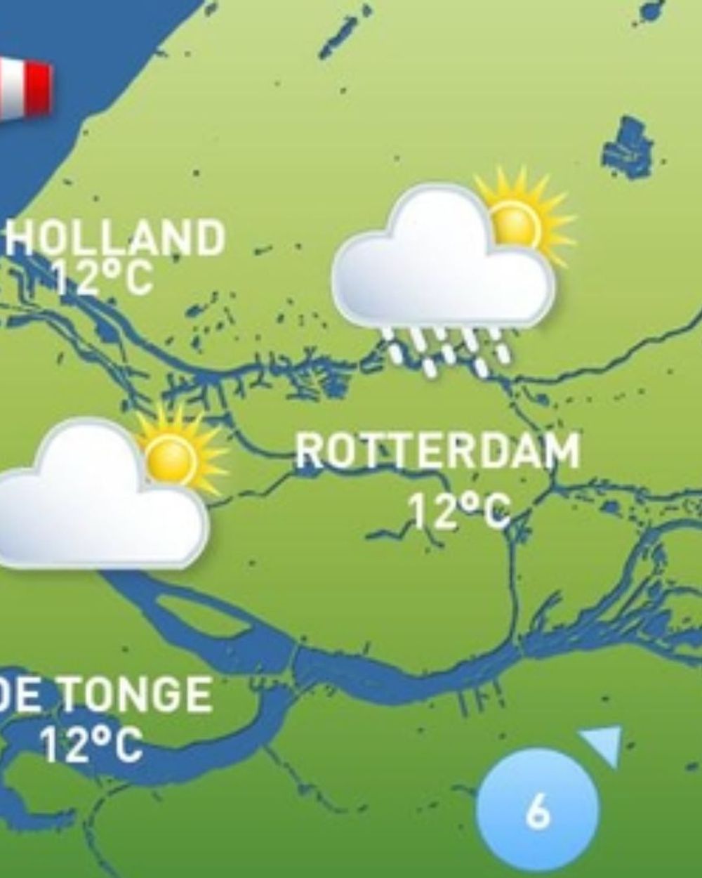 Het weer van vandaag: onstuimig, morgen regen - Rijnmond