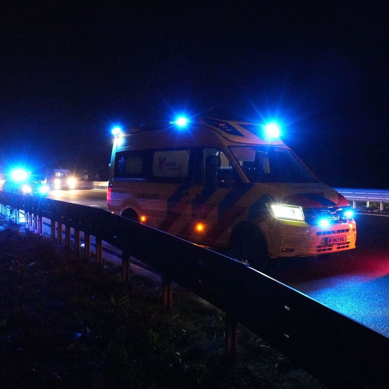 Gewonde bij ongeluk in file op N34 - RTV Drenthe