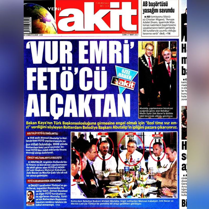 Turkse krant opent aanval op Aboutaleb - Rijnmond