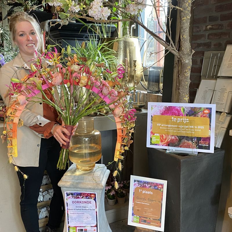Anniek Siegers uit Norg is de beste bloemist van Nederland: 'Blij dat ...