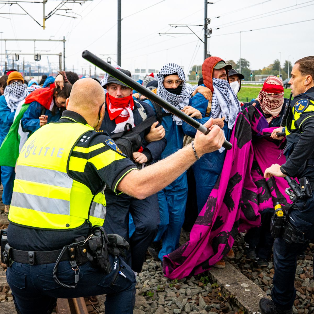 Protest haven ten einde na stevig ingrijpen, actiegroep vond het 'groot ...