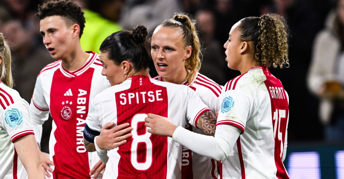 Tiny Hoekstra en Sherida Spitse met Ajax naar kwartfinale Champions ...