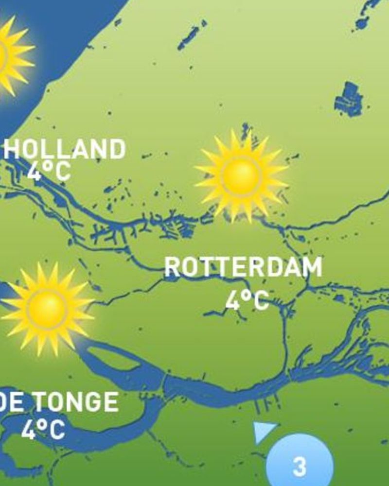 Het weer van vandaag: zonnig en koud - Rijnmond