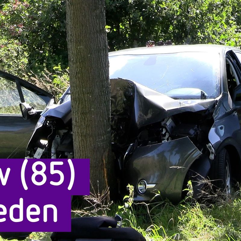 Ouder echtpaar botst tegen een boom - Omroep Gelderland