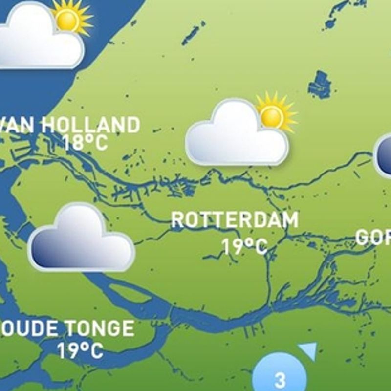 Het weer van vandaag: zacht en bewolkt - Rijnmond