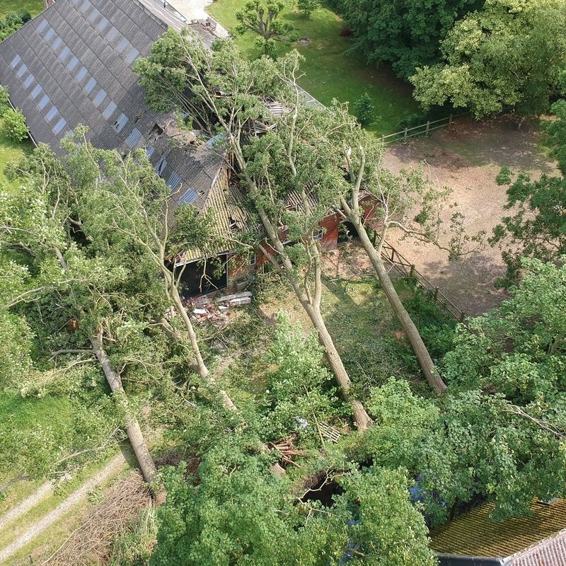 Overzicht: storm zorgt in hele provincie voor schade - RTV Noord
