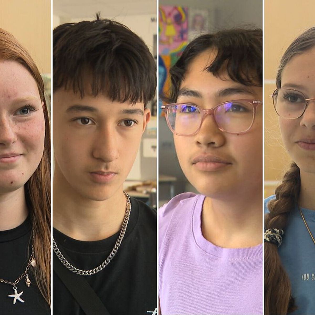 Eerste jaar op 'nieuwe' school zit erop, vier leerlingen van de ...