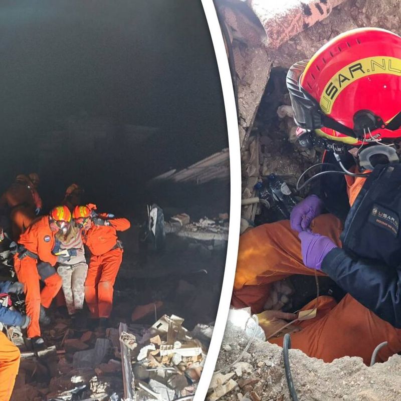 USAR.NL-team redde al tien mensen onder het puin vandaan: 'De tijd is ...