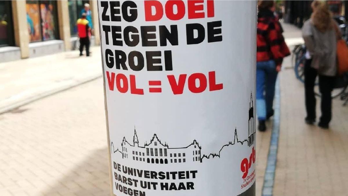 Studenten klaar met groei van universiteit: vol = vol! - RTV Noord