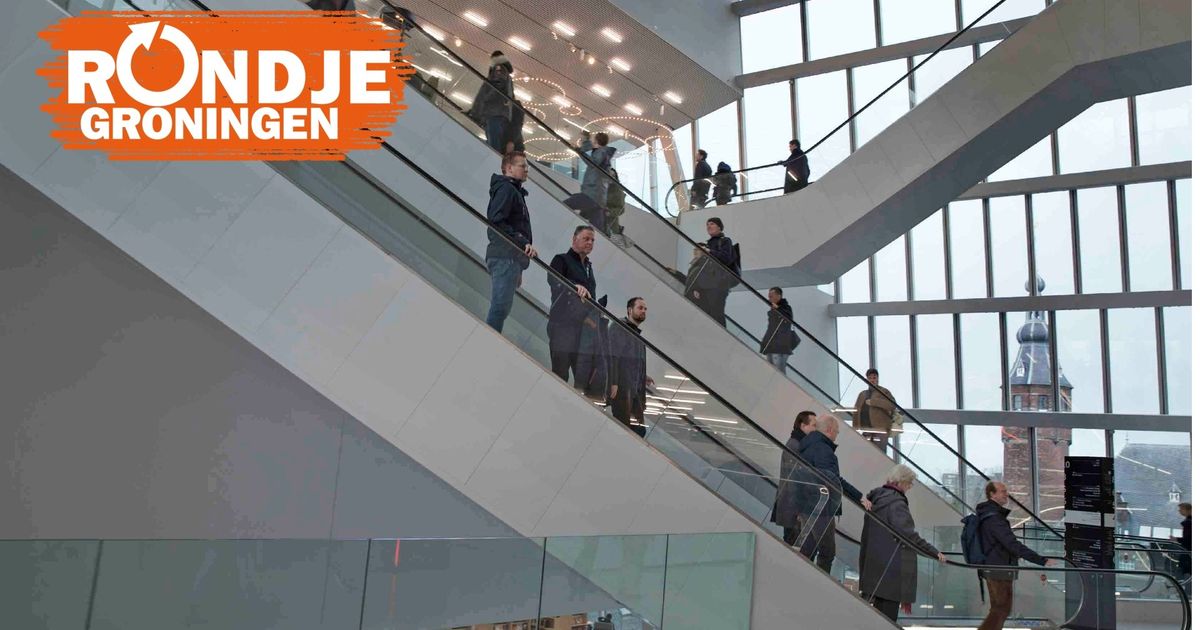 Rondje Groningen: Genieten op de roltrappen in het Forum - RTV Noord