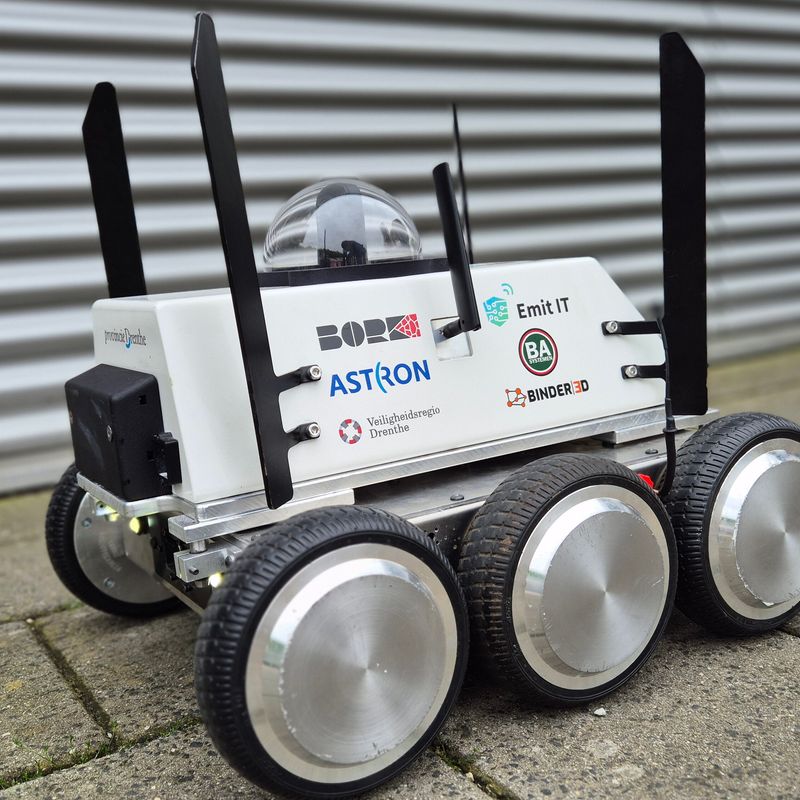 Kleine robot, grootse missie: BAS gaat brandende gebouwen naar binnen ...