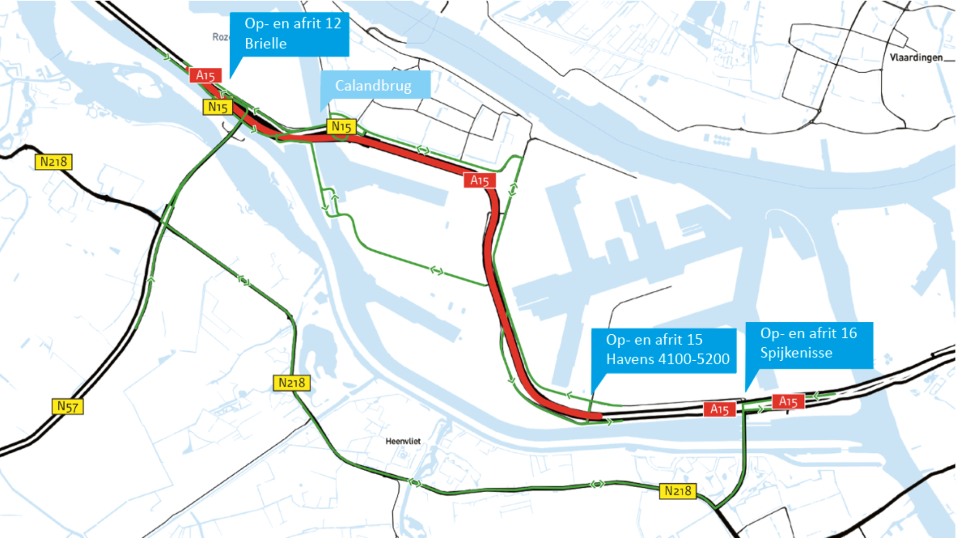 Weggebruikers opgelet: zo omzeil je de werkzaamheden aan de A15 - Rijnmond