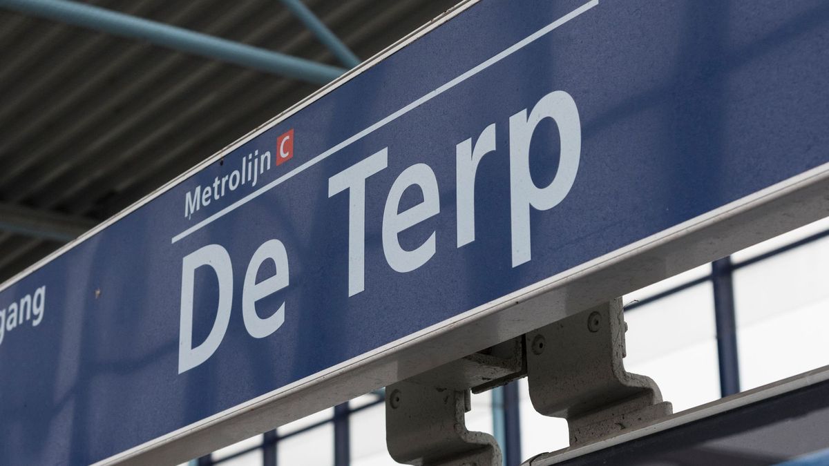 Metro rijdt perron in Capelle voorbij en eindigt tegen stootjuk - Rijnmond
