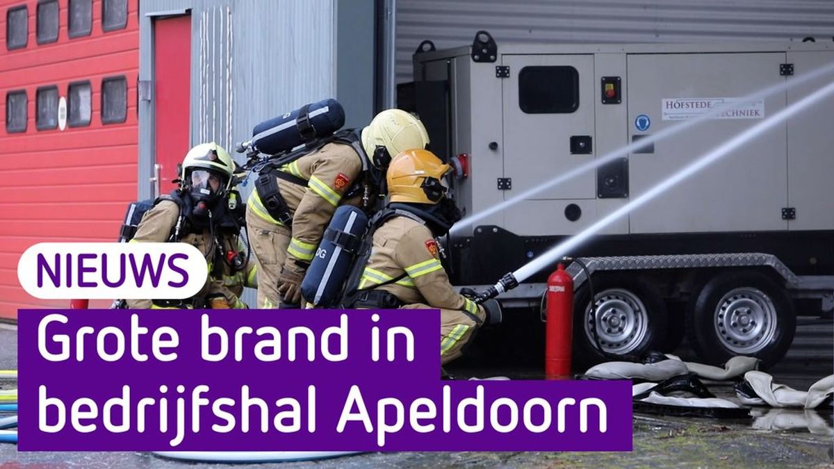 Grote brand in bedrijfshal Apeldoorn - Omroep Gelderland