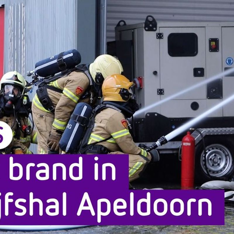 Grote brand in bedrijfshal Apeldoorn - Omroep Gelderland