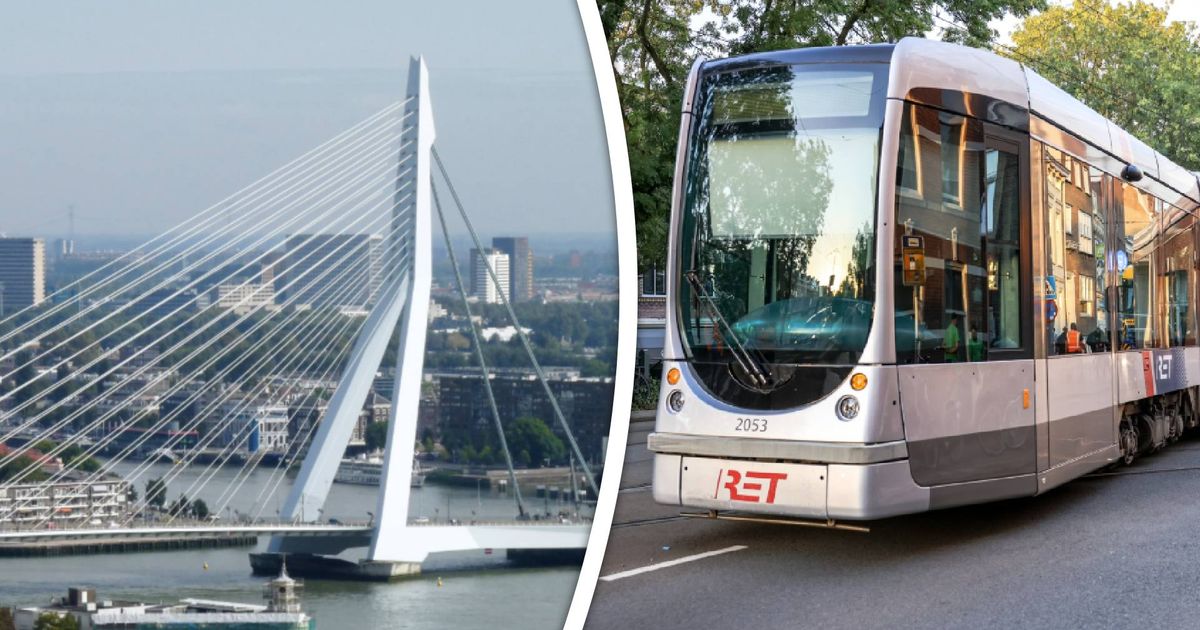Let op: vanaf vandaag wekenlang geen trams over Erasmusbrug - Rijnmond