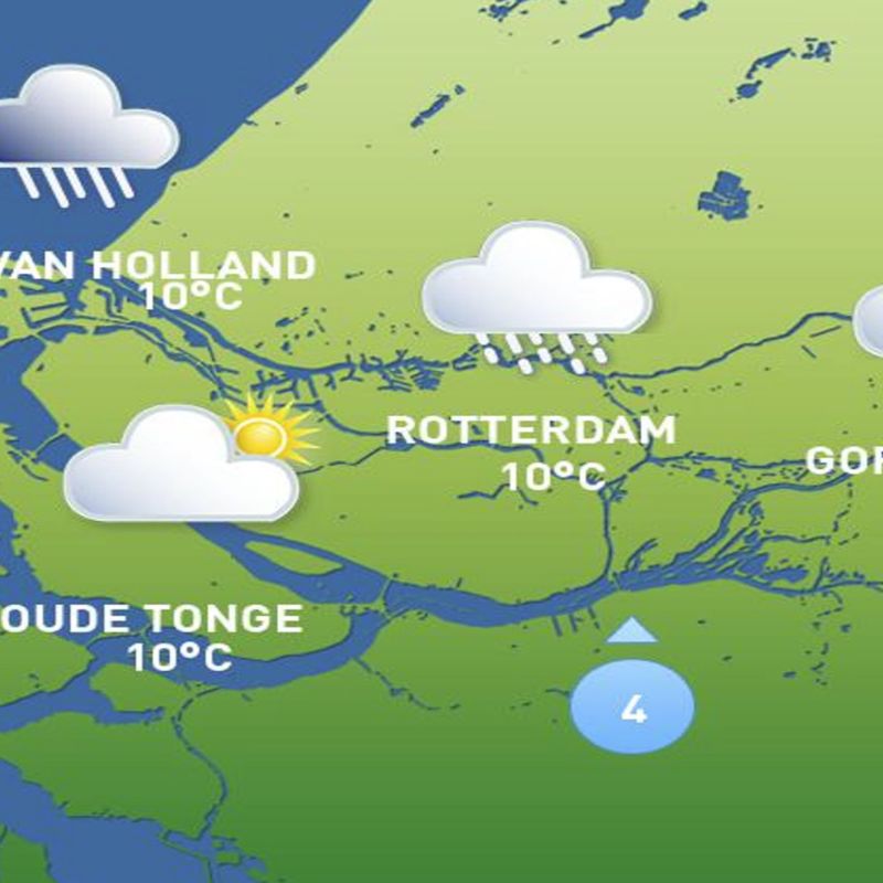 Het weer vandaag: eerst regen, vanmiddag zon - Rijnmond