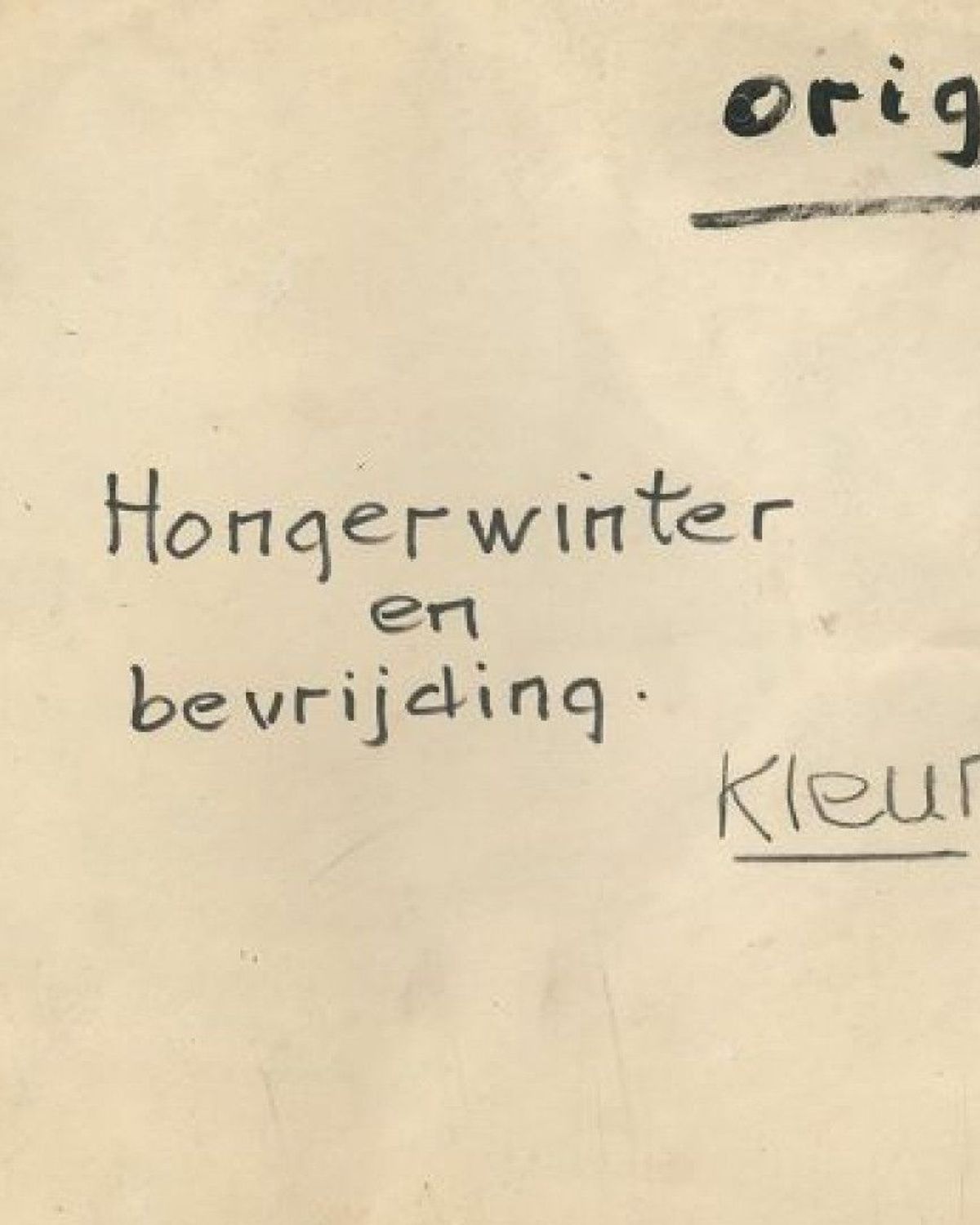 Hongerwinter en bevrijding, getekend door Jan Vegter - Omroep West