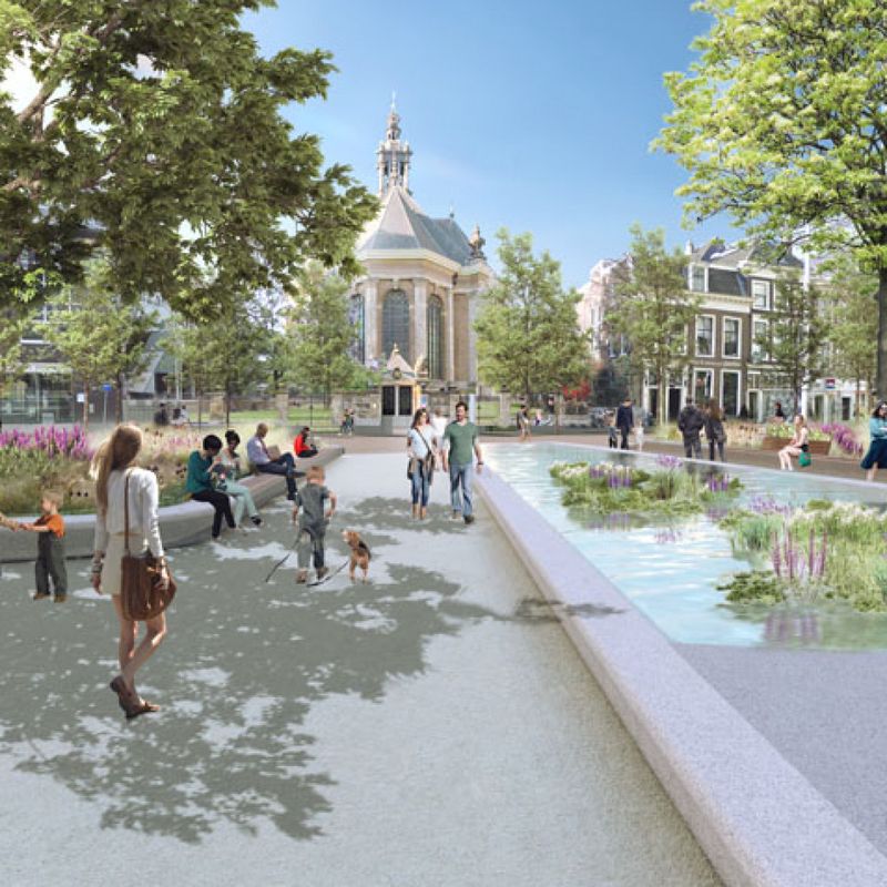 Verbouwing Spuiplein van start: meer groen en water - Den Haag FM