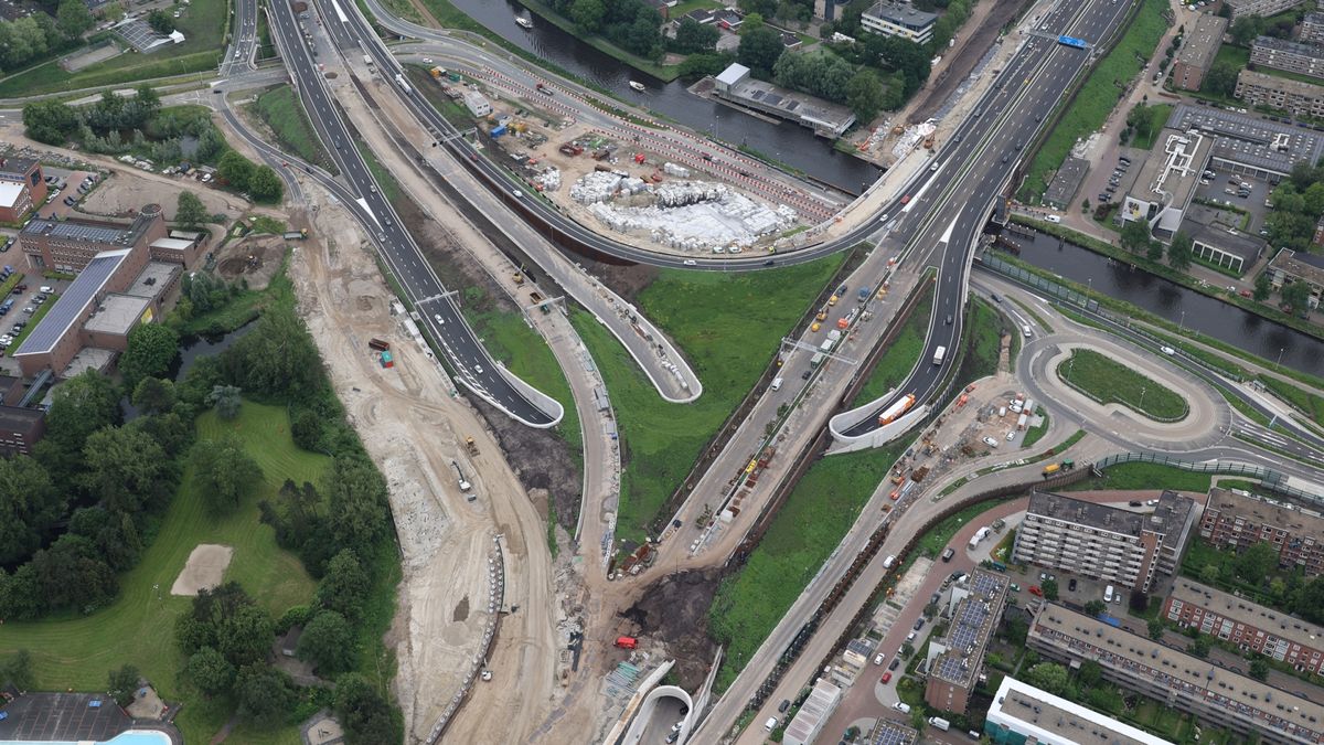 In beeld: de sloop van de ringweg vanuit de lucht - RTV Noord