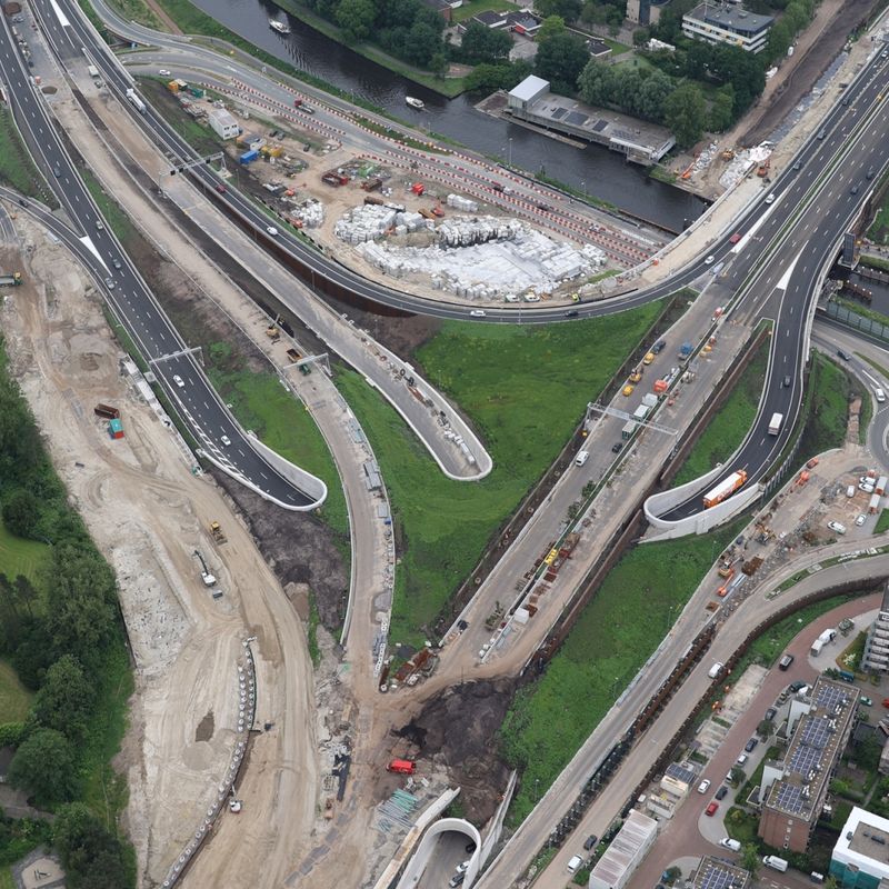 In beeld: de sloop van de ringweg vanuit de lucht - RTV Noord