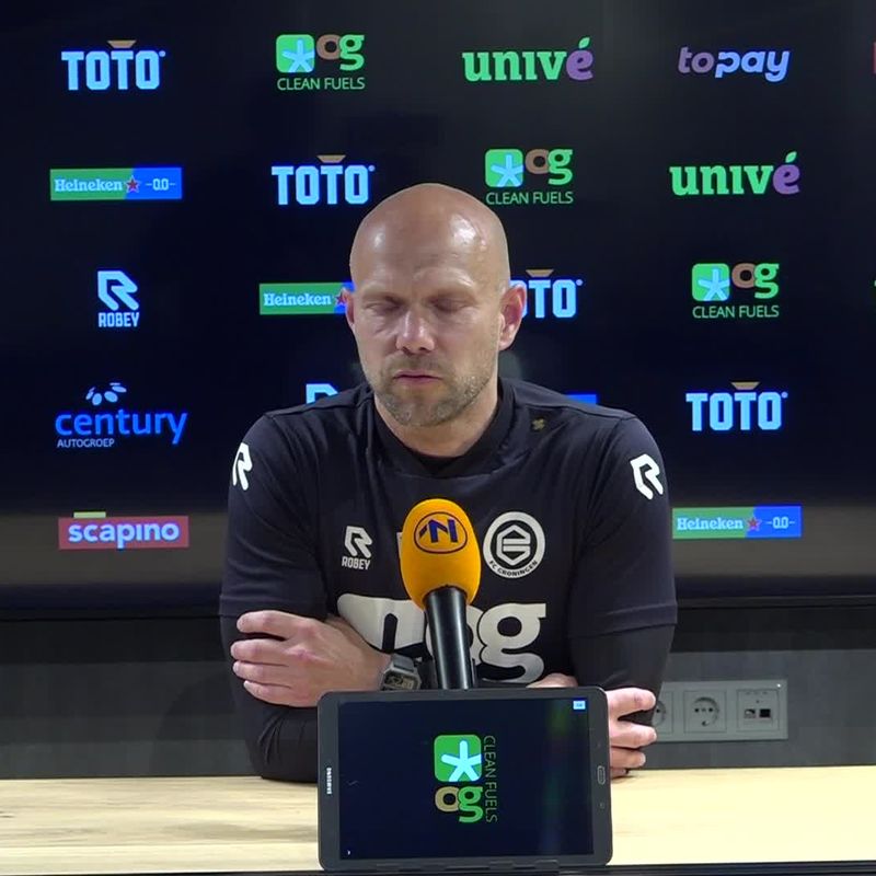 Van der Ree over de druk tijdens spelen - RTV Noord