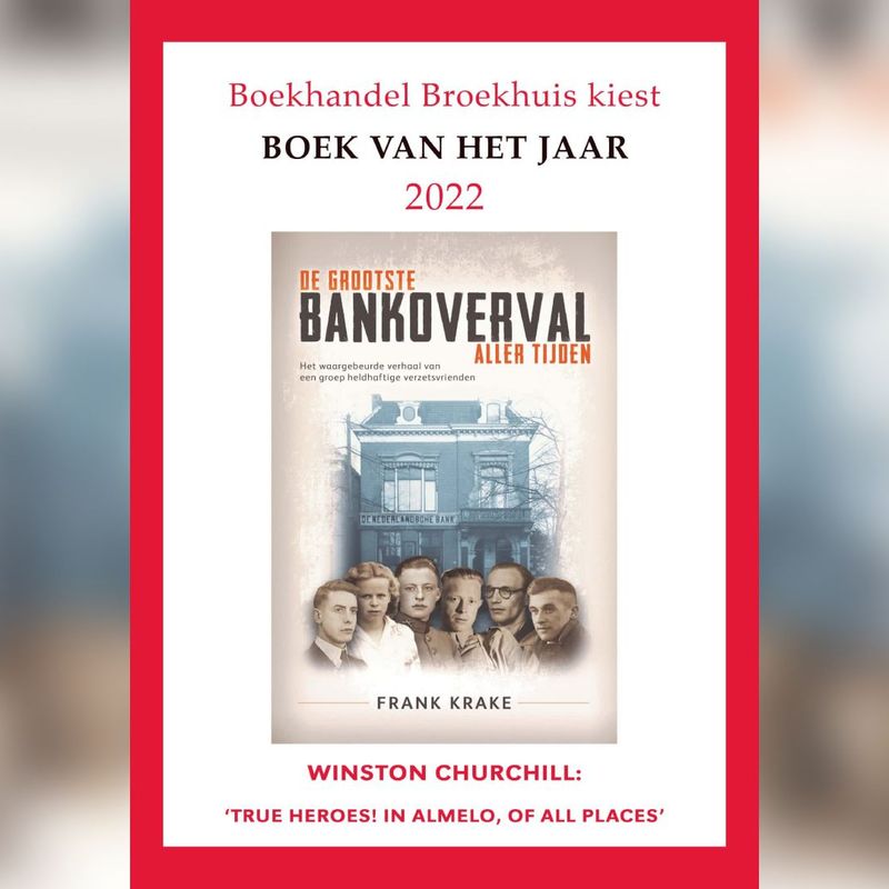 'De grootste bankoverval aller tijden' van Frank Krake wint titel beste boek van Overijssel - Oost